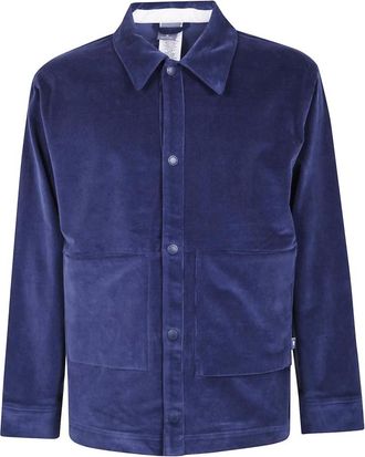 New Balance Homme, Vestes, Bleu, Taille: M Stretch Corduroy Overshirt