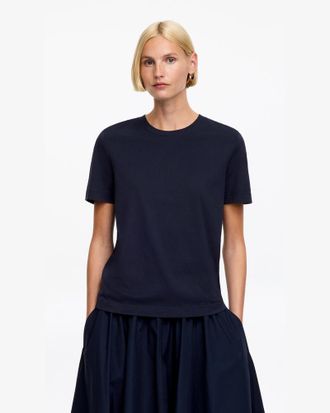 Arket Signature-T-Shirt -Blau