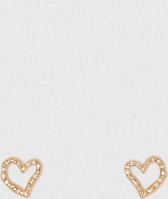 Maje Puces DOreilles Caur &Agrave; Strass - Dore Clair - Maje