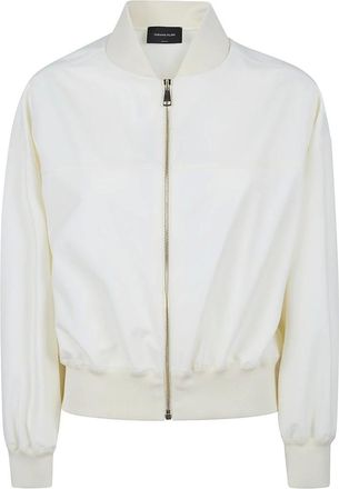 Fabiana Filippi Femme, Vestes, Jaune, Taille: 38 FR Bomber &agrave; col montant