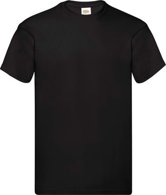 Fruit Of The Loom Herren T-Shirt Original T M L XL XXL 3XL 4XL 5XL auch Farbsets 61-082-0 Black 3XL