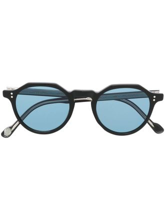 Eyevan 7285 lunettes de soleil &agrave; monture g&eacute;om&eacute;trique - Noir
