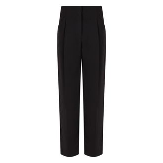 Veronica Beard Gerade geschnittene Hose mit hohem Bund - - Trousers - Damen - Schwarzk - XS
