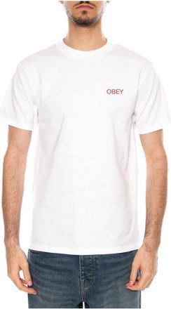Obey Homme, Tops, Blanc, Taille: M Nouveau T-shirt Angel