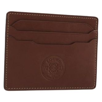 Loewe Pre-owned Card Case - Femme - Pre-owned - Brun - Taille: ONE Size