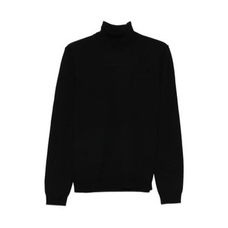 Roberto Collina Homme, Pulls, Noir, Taille: XL Pull Élégant pour Homme