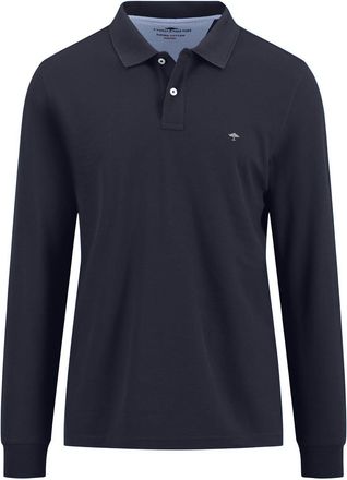 Fynch-Hatton Langarm-Poloshirt aus Baumwolle Navy/XXL