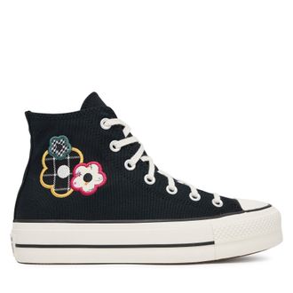 Converse Sneakers aus Stoff Converse Chuck Taylor All Star Lift Platform Floral Patchwork A15534C Schwarz