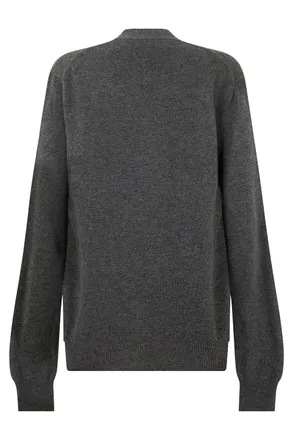 Comme Des Gar&ccedil;ons Mens Wool Cardigan Dark Grey Cardigans Sweater