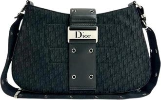 Dior Sac bandouli&egrave;re en toile Pre-owned (Vintage) - Femme - Pre-owned - Noir - Taille: ONE Size