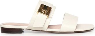 Coccinelle Femme, Chaussures, Blanc, Taille: 40 EU Flat Sandal