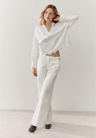 More & More Langarmbluse verk&uuml;rzte Langarmbluse