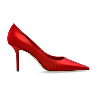 Jimmy Choo London Femme, Chaussures, Rouge, Taille: 41 EU Escarpins Love en satin