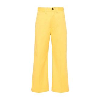 Ralph Lauren Gelbe Hose aus Baumwollmischgewebe - - Trousers - Damen - Gelb - XS