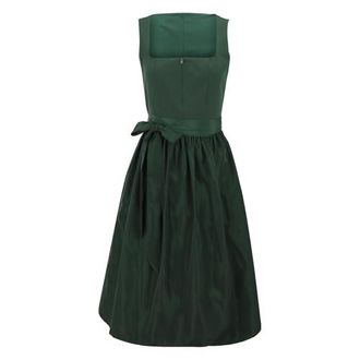 Generic Robe en velours pour femme - Avec tablier Dirndl - &Eacute;l&eacute;gante robe festive en mousseline de soie, vert, 3XL