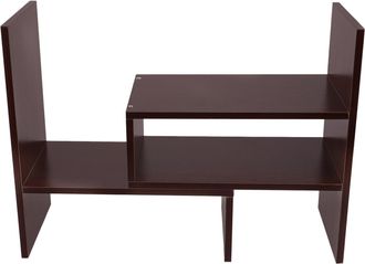 IFUNDOM Schreibtischregal aus Holz mit Zeitschriftenablage B&uuml;cheraufbewahrung und Ablagefach Platzsparendes B&uuml;ro und Heim Organizer f&uuml;r Schreibtisch und Arbei