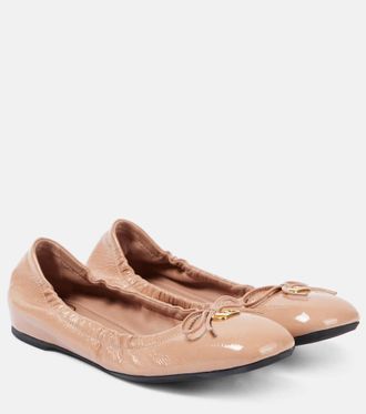 Valentino Garavani Ballerines VLogo Signature en cuir