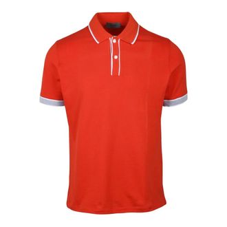 Ferrante Polo en jersey - Homme - Tops - Orange - Taille: L