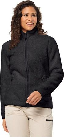 Jack Wolfskin Fleecejacke High Curl (Sherpafleece, warm, atmungsaktiv) schwarz Damen