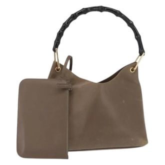 Gucci Pre-owned Leder-Schultertasche - - Pre-owned - Damen - Braun - ONE SIZE