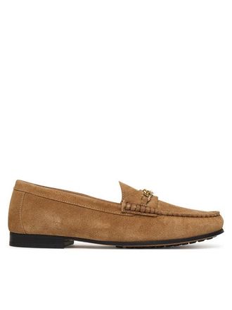 Tommy Hilfiger Mokassins Th Chain Suede Loafer FW0FW09327 Braun