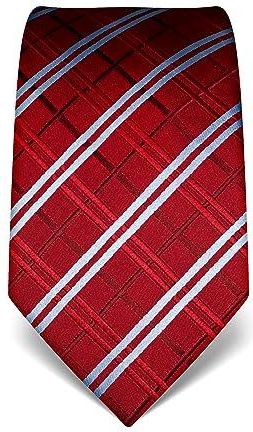 Vincenzo Boretti Cravate homme, pure soie, haute densité de tissage, anti-tâches, anti-salissures, hydrofuge, longue, accessoire pour la chemise et costume - motif à c