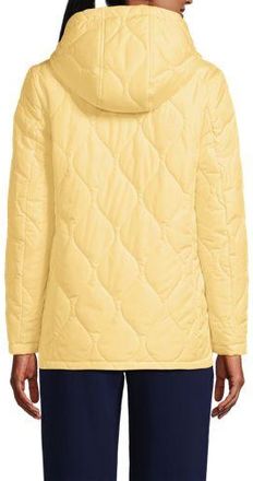 Lands End Isolierte Steppjacke FeatherFree, Damen, Gr&ouml;&szlig;e:44-46 petite, Gelb, Polyester, by Lands End