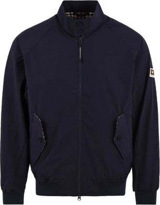 Aquascutum Homme, Vestes, Bleu, Taille: M Shell SP Harrington Jacket