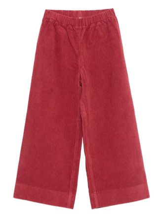 Il Gufo Cotton-Elastane Blend Trousers - Red