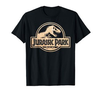 Jurassic Park Gold Fossil Logo T-Shirt