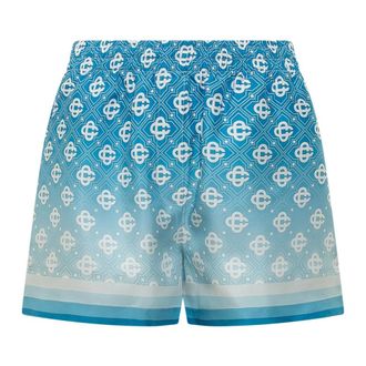 Casablanca Silk Shorts - - Shorts - Damen - Blau - S
