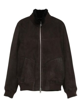 Arma veste bomber en daim - Marron