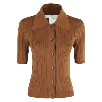 Tela Femme, Pulls, Brun, Taille: 38 FR Gilet Cardigan en Toile Marron