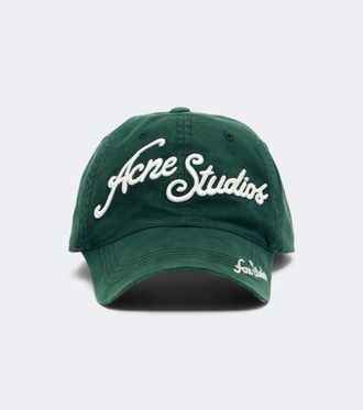 Acne Studios Casquette en denim &agrave; logo