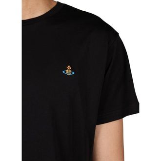 Vivienne Westwood T-shirt manches courtes &agrave; logo brod&eacute; en coton