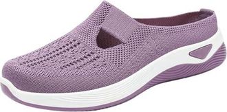 Generic 2025 Chaussures Orthopédiques pour Femme, Chaussures sans Lacets Antidérapantes avec Maille pour Femme, Basket de Marche À Plateforme Orthopédique Lég