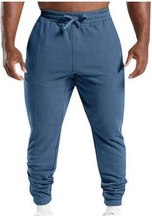 Generic Jogging Homme Pantalon Jogging Homme Pantalon Survetement Homme Confortable Classique - Pantalon L&eacute;ger Tricot&eacute; Homme - Sweatpants Athl&eacute;tiques Souples 
