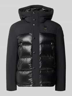 Blauer Steppjacke mit Rei&szlig;verschlusstaschen Modell BROOK