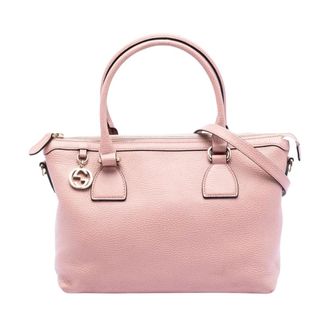 Gucci Sac bandouli&egrave;re en cuir Pre-owned - Femme - Pre-owned - Rose - Taille: ONE Size