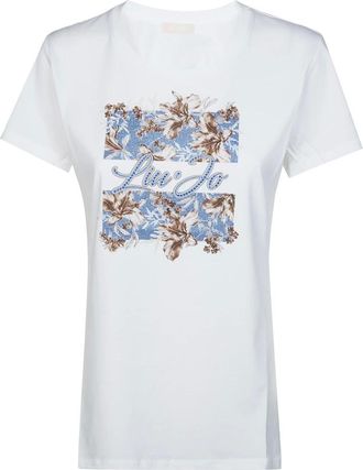 Liu Jo Femme, Tops, Blanc, Taille: 38 FR T-Shirt Moda MM