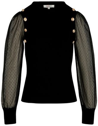 Morgan Damen 252-malia Pullover, Schwarz M, XS