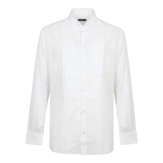 Tom Ford Homme, Chemises, Blanc, Taille: XL Chemise Classique en Coton