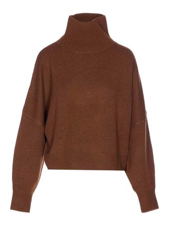 Loulou Studio Pull Col Roul&eacute; - Marron