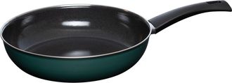 Riess 0057-007, Emaillepfanne 28cm, Nouvelle TEAL, dunkelgrün, Emaille, LBH 47.3 x 29.2 x 8.8 cm, Gewicht 2.003kg, Herkunftsland Österreich