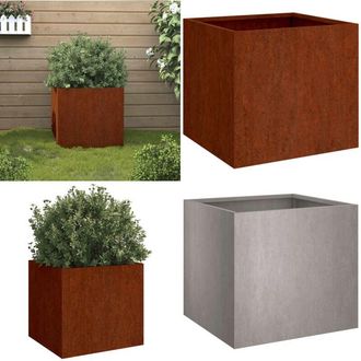 vidaXL Vidaxl - Jardini&egrave;re 32x30x29 cm acier corten - Jardinier - Pot De Fleurs - Bac &agrave; Fleurs - Acier Corten - Jardini&egrave;re Ext&eacute;rieure - Home & Living