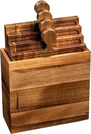 Generic Set Von K&auml;sebretten,4-teiliges Holzpuzzle Servierschale - K&uuml;che Puzzle K&auml;se Teller,Geeignet F&uuml;r Vorspeisen Essen Mit Familie In Apartment Beim Camping