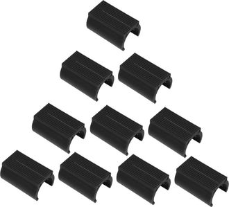 PartyKindom 25 Teiliges Kunststoff Stuhlbein Schutzkappen U Förmige Rohrschellen Möbel Fußpolster rutschfest Geräuschdämpfend für Rundrohre Boden und Möbelschutz