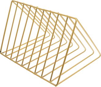 Garneck Bücherregal Metall Für Schreibtisch Zeitschriftenhalter Aus Eisen Buchstütze Für Regale Filigraner Buchhalter Multifunktionaler Ständer Für Bücher