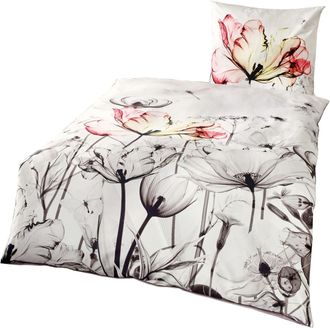 Kaeppel Mako-Satin Bettw&auml;sche Translucent Silber