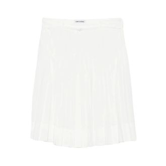 Low Classic Faltenrock - - Skirts - Damen - Wei&szlig; - M